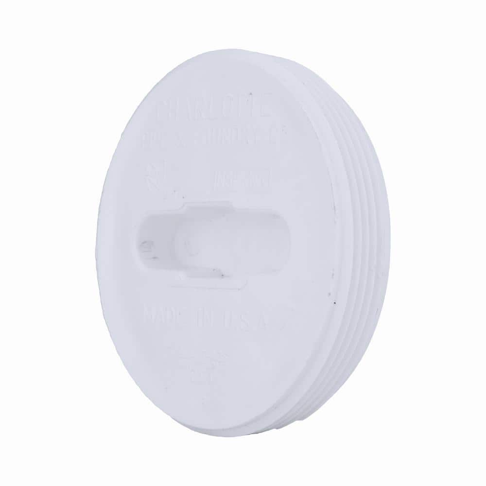 Charlotte Pipe 4 in. PVC DWV Flush Cleanout Plug PVC 00110 1000 - The ...