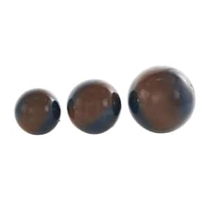 Litton Lane Brown Handmade Seagrass Braided Decorative Ball Orbs and ...