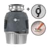 InSinkErator Evolution 1HP, 1 HP Garbage Disposal with EZ Connect Power ...
