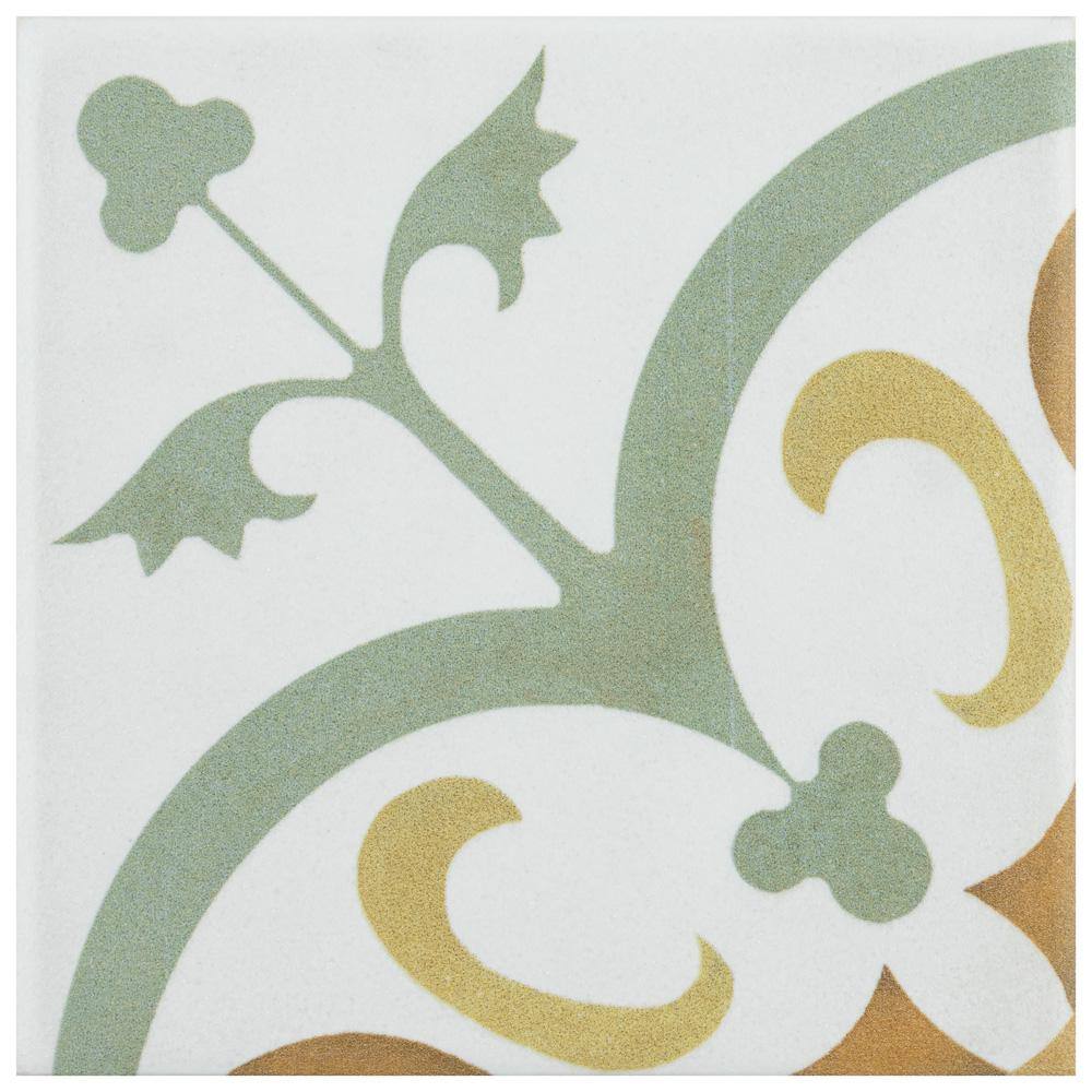 Merola Tile Revival Mini Memory 4 in. x 4 in. Ceramic Floor and Wall ...