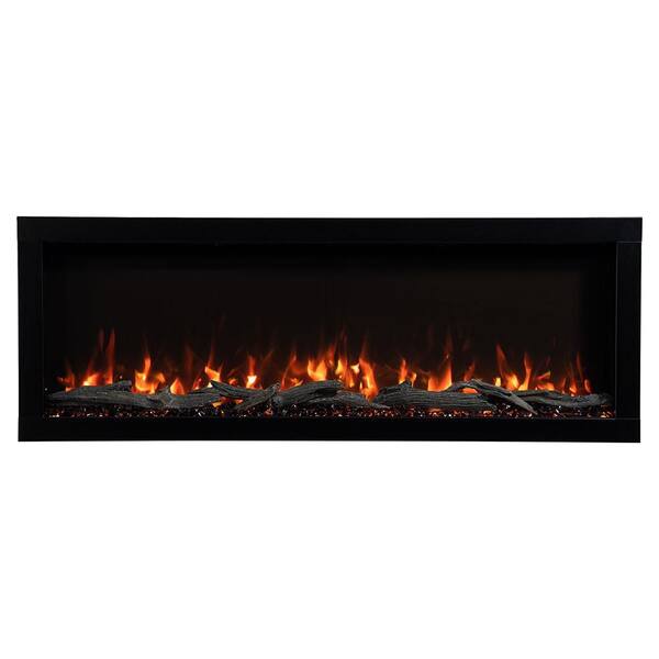 Modern Ember Highmark 50 in. Wall-Mounted Smart Electric Fireplace ...