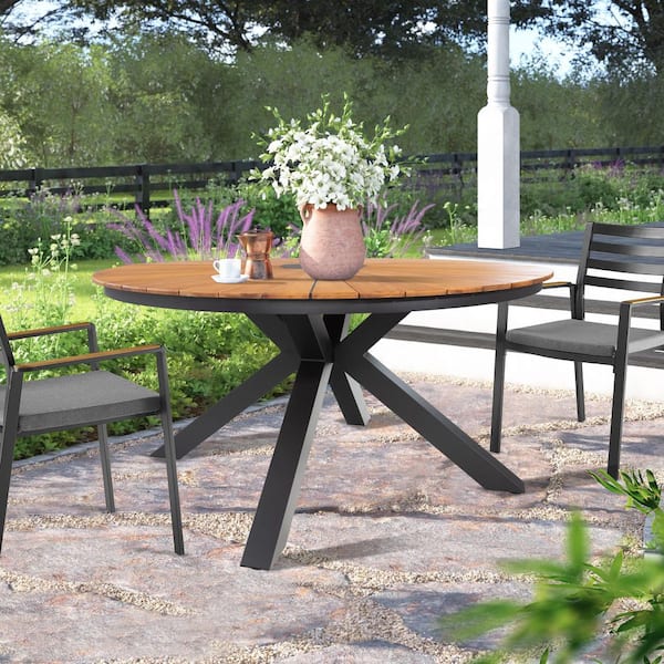 Reviews for Pellebant 56.3 in. Aluminum Black Square Outdoor Patio ...