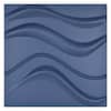 Art3dwallpanels Navy Blue Waver Decorative Wall Panel 3D Wall Tiles 19. ...