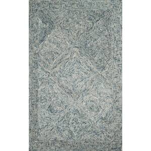 Loloi Ziva Bluestone 2 ft. 3 in. x 3 ft. 9 in. Contemporary 100% Wool ...
