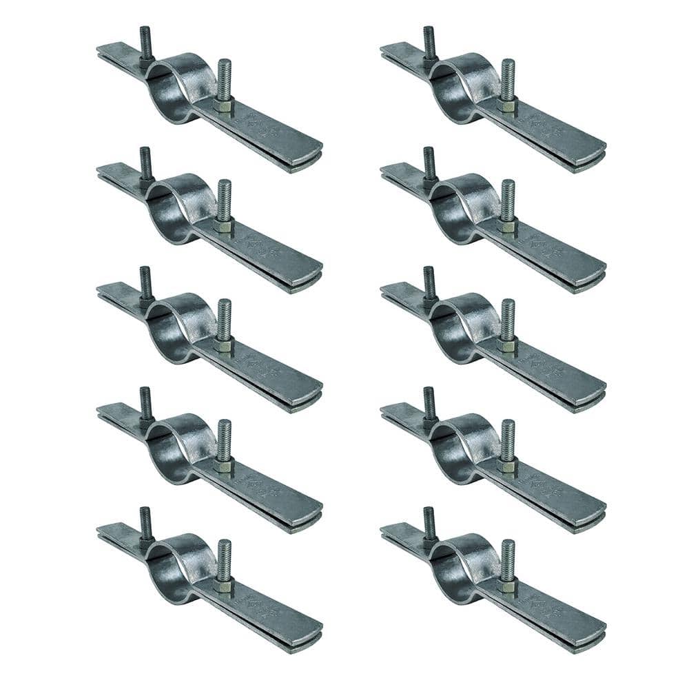PLUMBFLEX 1 in. Riser Clamp in Galvanized Steel (10-Pack) 01CLRSG-10 ...