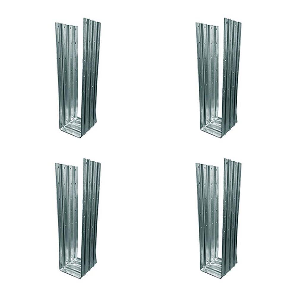 Atlas 6 in. x 4 in. Galvanized Steel Post Foot Anchor for concrete (4 ...