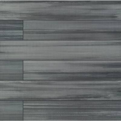 MSI Water Color Graphite Bullnose 3.5 in. x 24 in. Matte Porcelain Wall ...