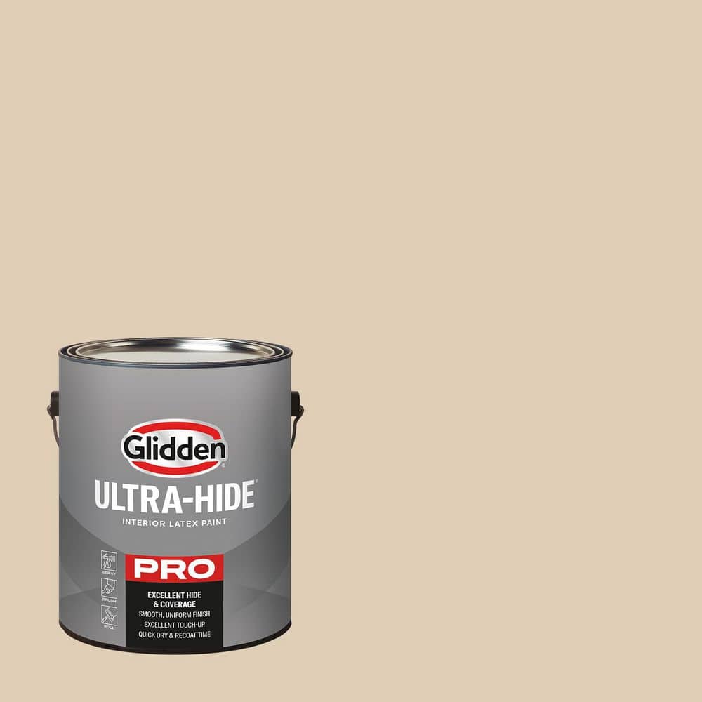Glidden Ultra-Hide 1 gal. PPG1087-4 Chalkware Ultra Flat Interior Paint ...