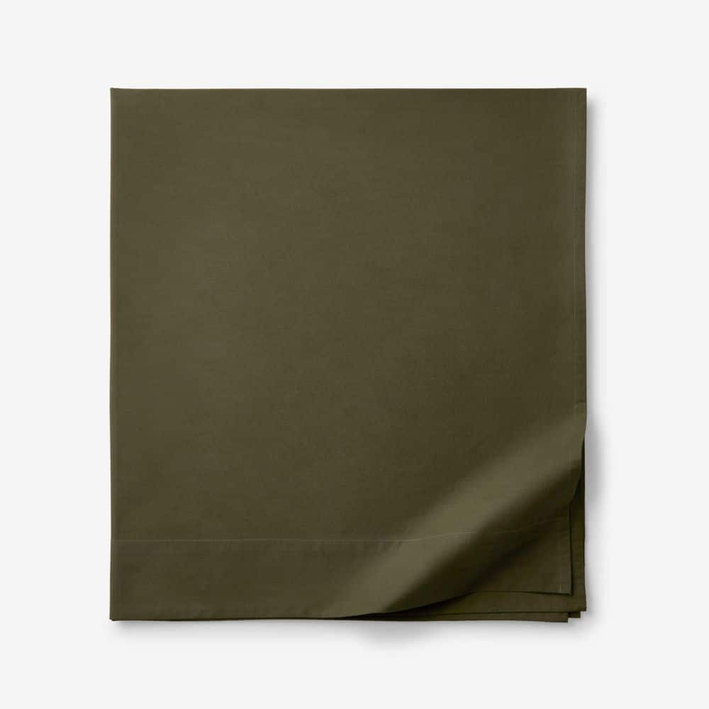 The Company Store Company Cotton Garment Wash Olive Cotton Percale King ...