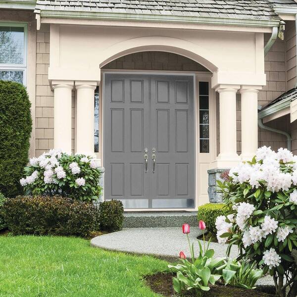 Glidden Premium 1 gal. PPG1001 5 Dover Gray Satin Exterior Latex Paint PPG1001 5PX 1SA The Home Depot