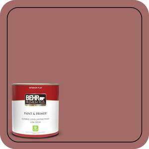BEHR PREMIUM PLUS 8 oz. #S150-5 Vermilion Satin Enamel Interior ...