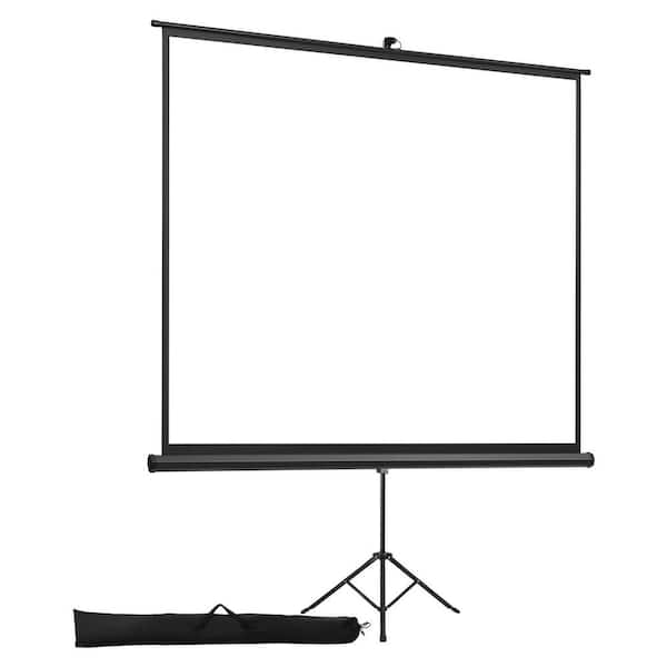 SKYSHALO Projector Screen with Stand 100 in. Projection Screen Stand ...