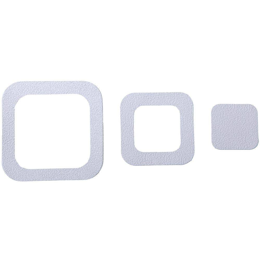 SlipX Solutions Adhesive Square Treads in White (21-Count) 03820-1 ...