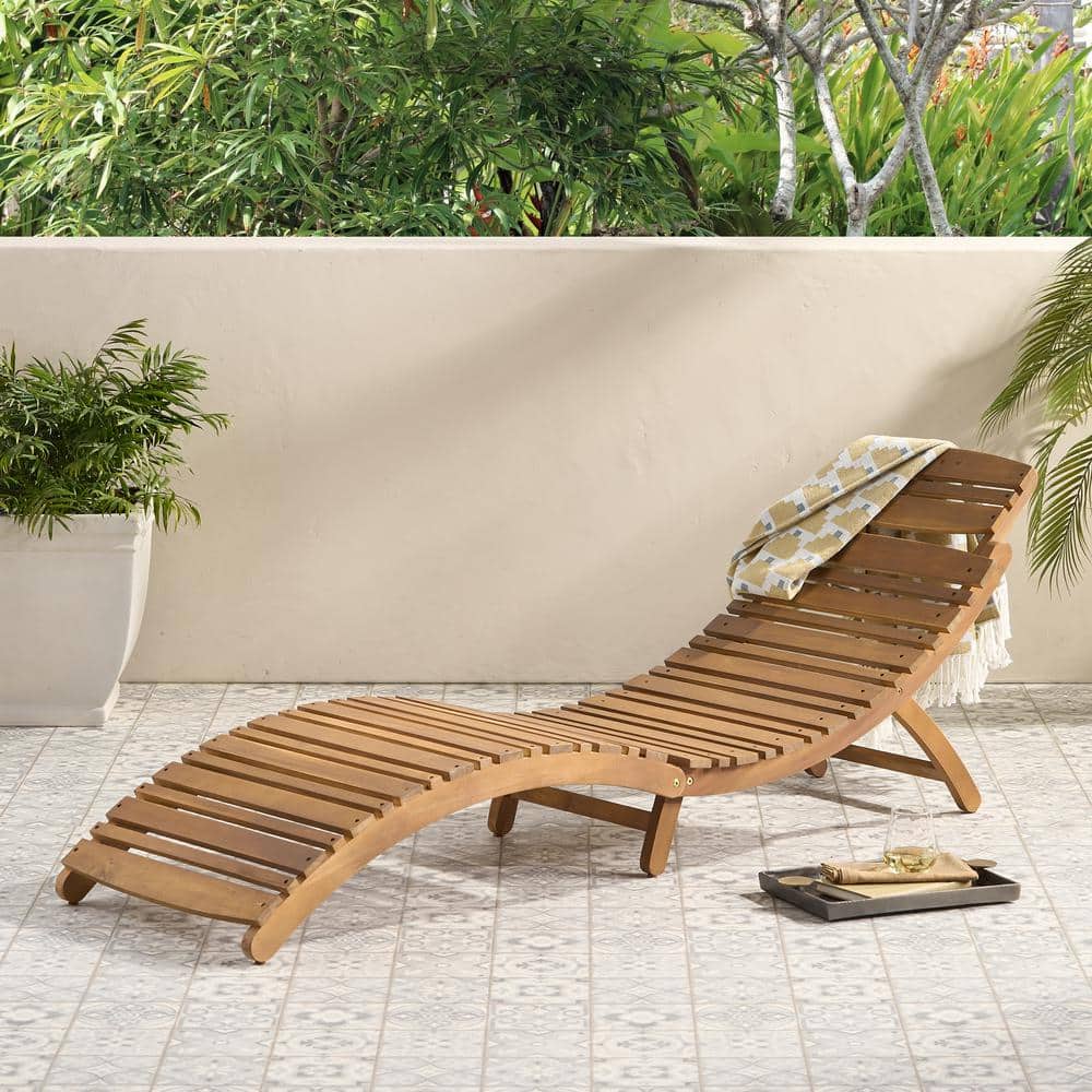 Hot Seller Outdoor Wood Foldable Chaise Lounge for Garden, Backyard ...