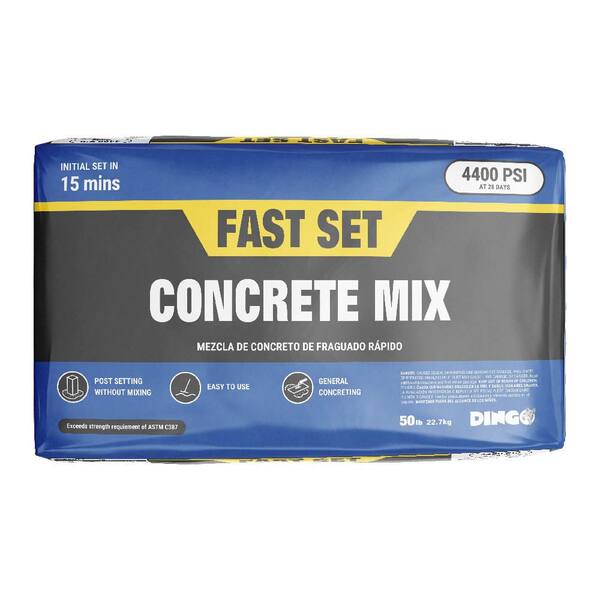 Dingo 50 lb. Fast Set Concrete Mix DC57 - The Home Depot