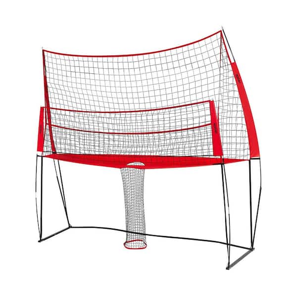 VEVOR 2-in-1 Volleyball Training Net System,Freely Height-Adjustable ...