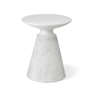 Glitzhome 18.25 in. MGO Black Chess Garden Stool or Planter Stand or ...