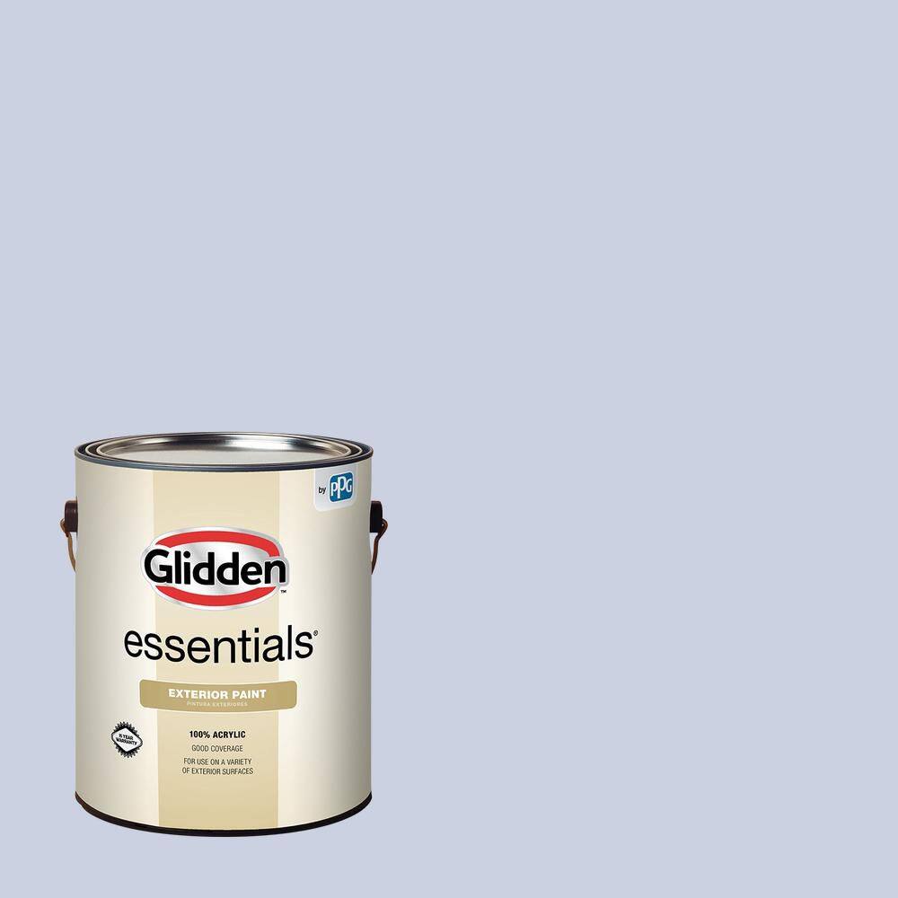 Glidden Essentials 1 gal. PPG1245-3 Sweet Emily Satin Exterior Paint ...