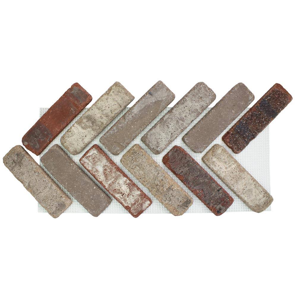 Old Mill Brick 28 in. x 12.5 in. x 0.5 in. Brickwebb Herringbone ...