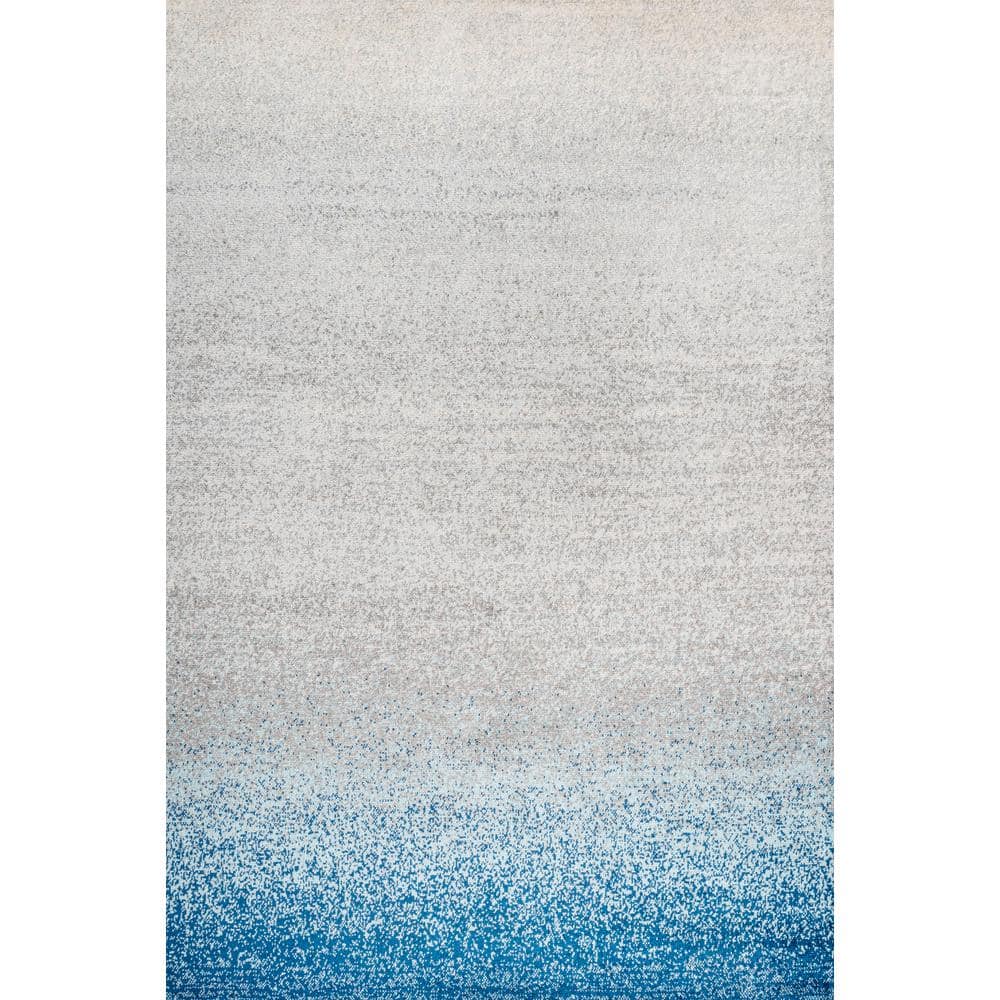 JONATHAN Y Shore Modern Gradient Blue/Cream 3 ft. x 5 ft. Area Rug ...