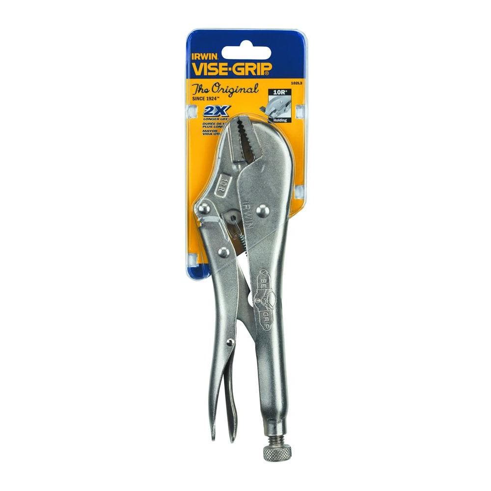 Irwin VISE-GRIP 10 in. Straight Jaw Locking Pliers 102L3SM - The Home Depot