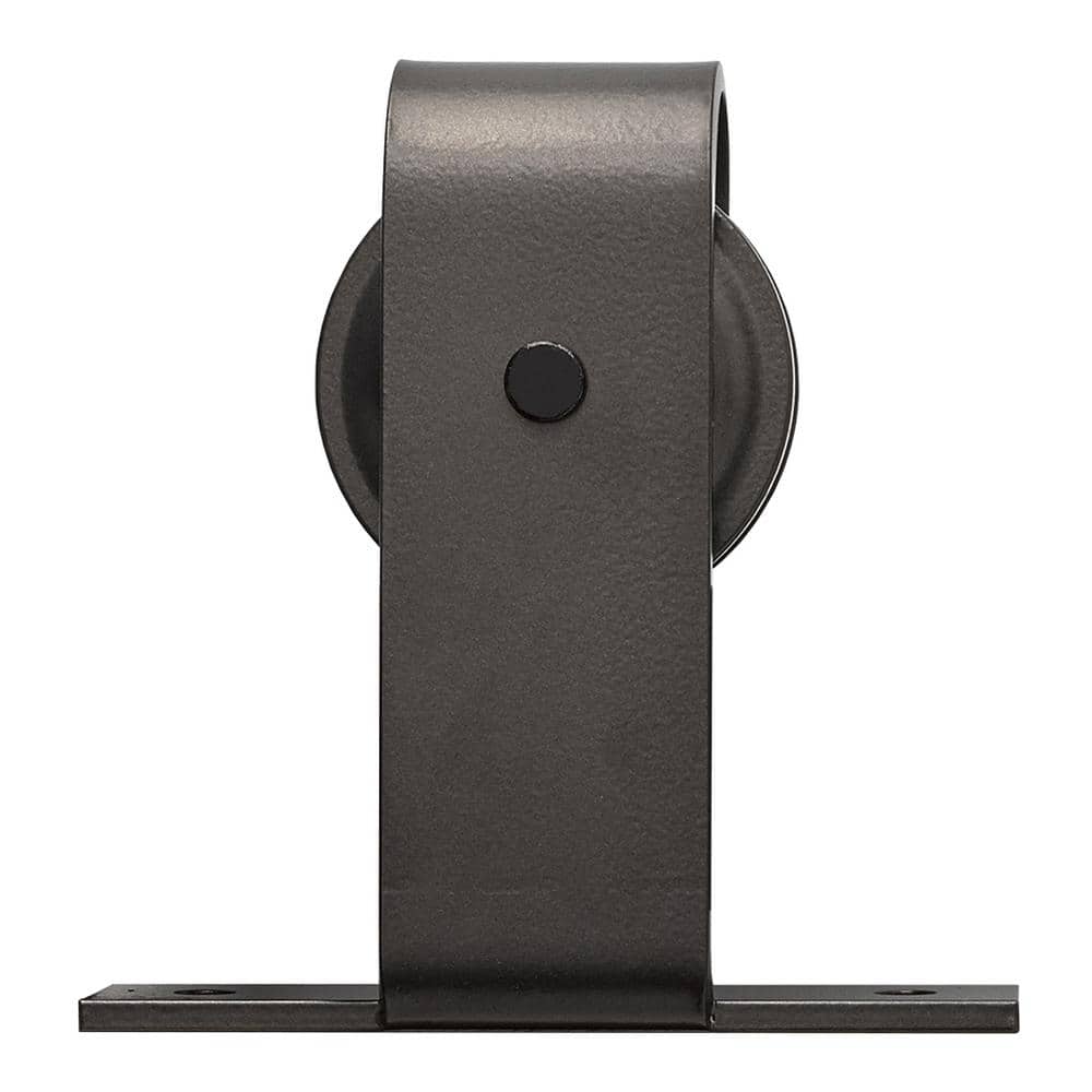 Rustica Hardware 84 in. Oil Rubbed Bronze Buck Steel Sliding Barn Door ...