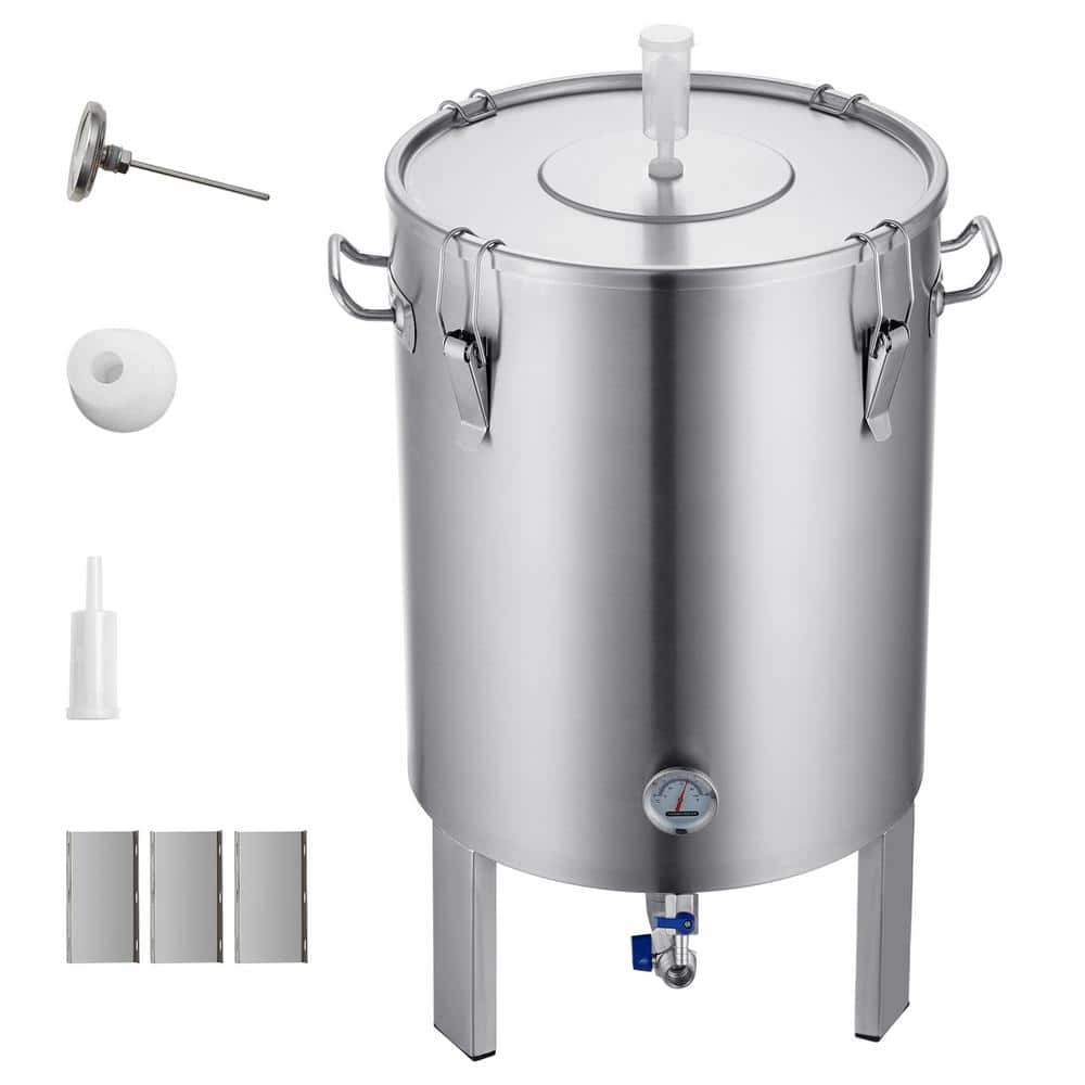 SVOPES 304 Stainless Steel Kettle, 16 gal. Beer Brew Fermenter, Brew ...