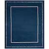 SAFAVIEH Bella Navy Blue/Ivory 8 ft. x 10 ft. Border Area Rug BEL151G-8 ...