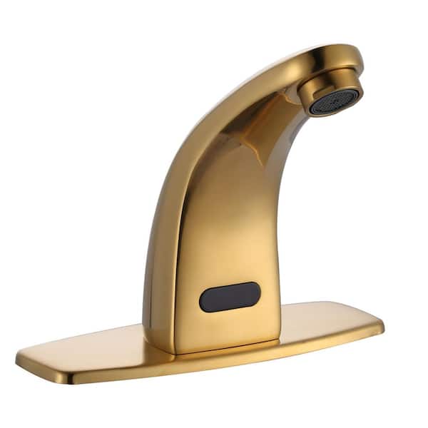 ARCORA DC Powered 4 Centerset Touchless Single Hole Bathroom Faucet in ...