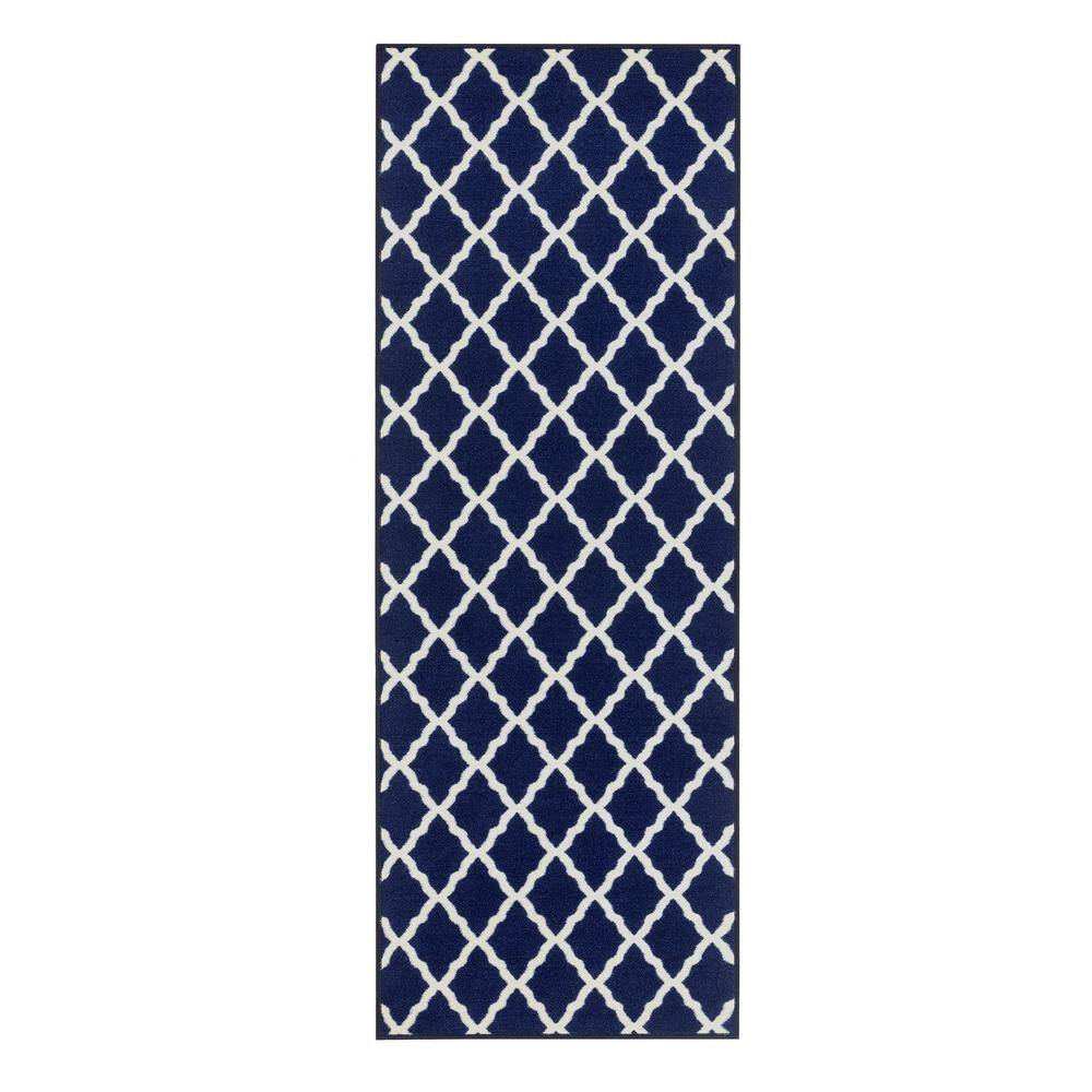Ottomanson Glamour Collection Non Slip Rubberback Moroccan Trellis Ottomanson Glamour Collection Non Slip Rubberback Moroccan Trellis