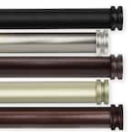 Rod Desyne 96 in. Single Curtain Rod in Bronze DP100-96IN-09