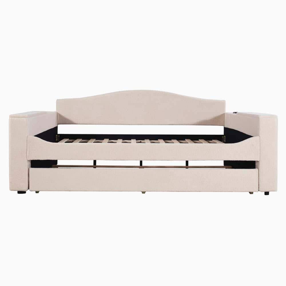 wetiny Beige Full Platform Bed D-SF000108AAA - The Home Depot