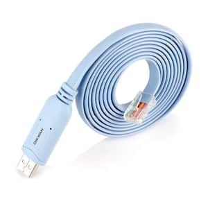 Lukyamzn Essential 12 ft. USB to RJ45 Serial Console Cable Blue for ...