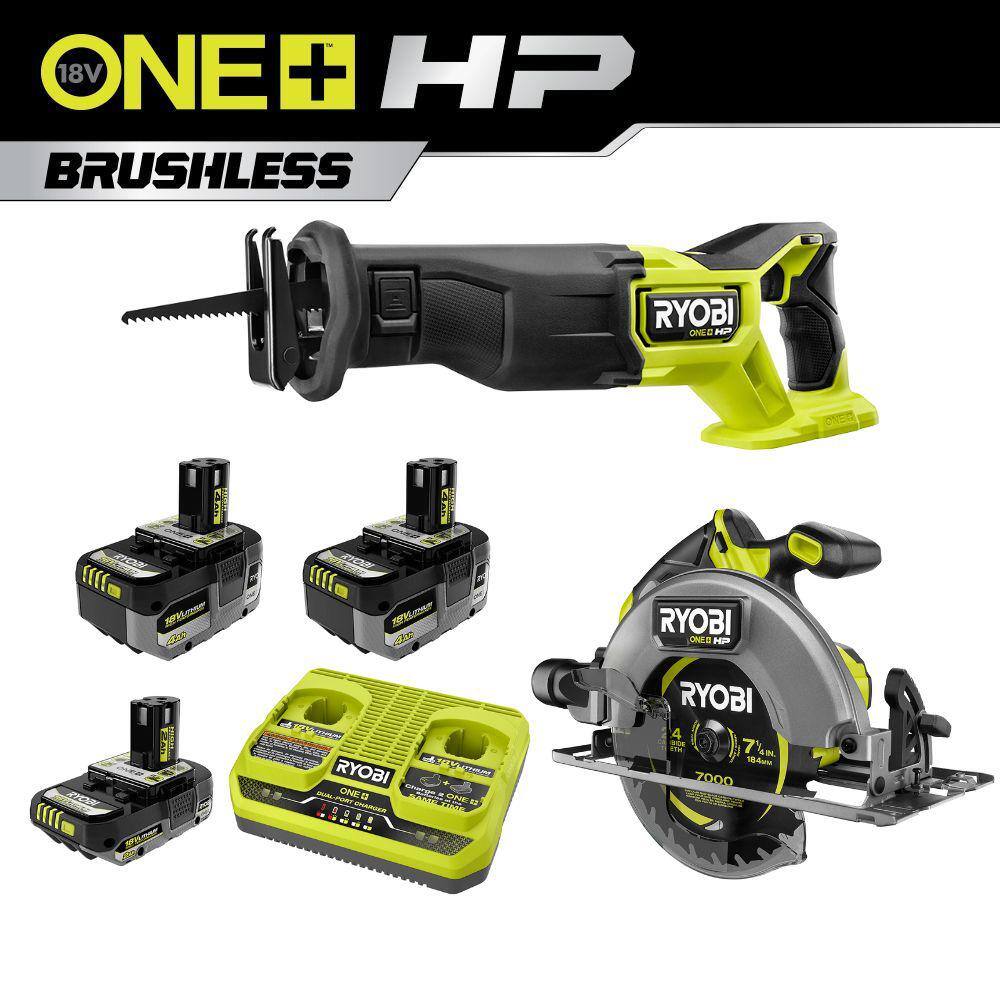 Reviews for RYOBI ONE+ 18V HP Kit w/ (2) 4.0Ah Batteries, 2.0Ah Battery ...