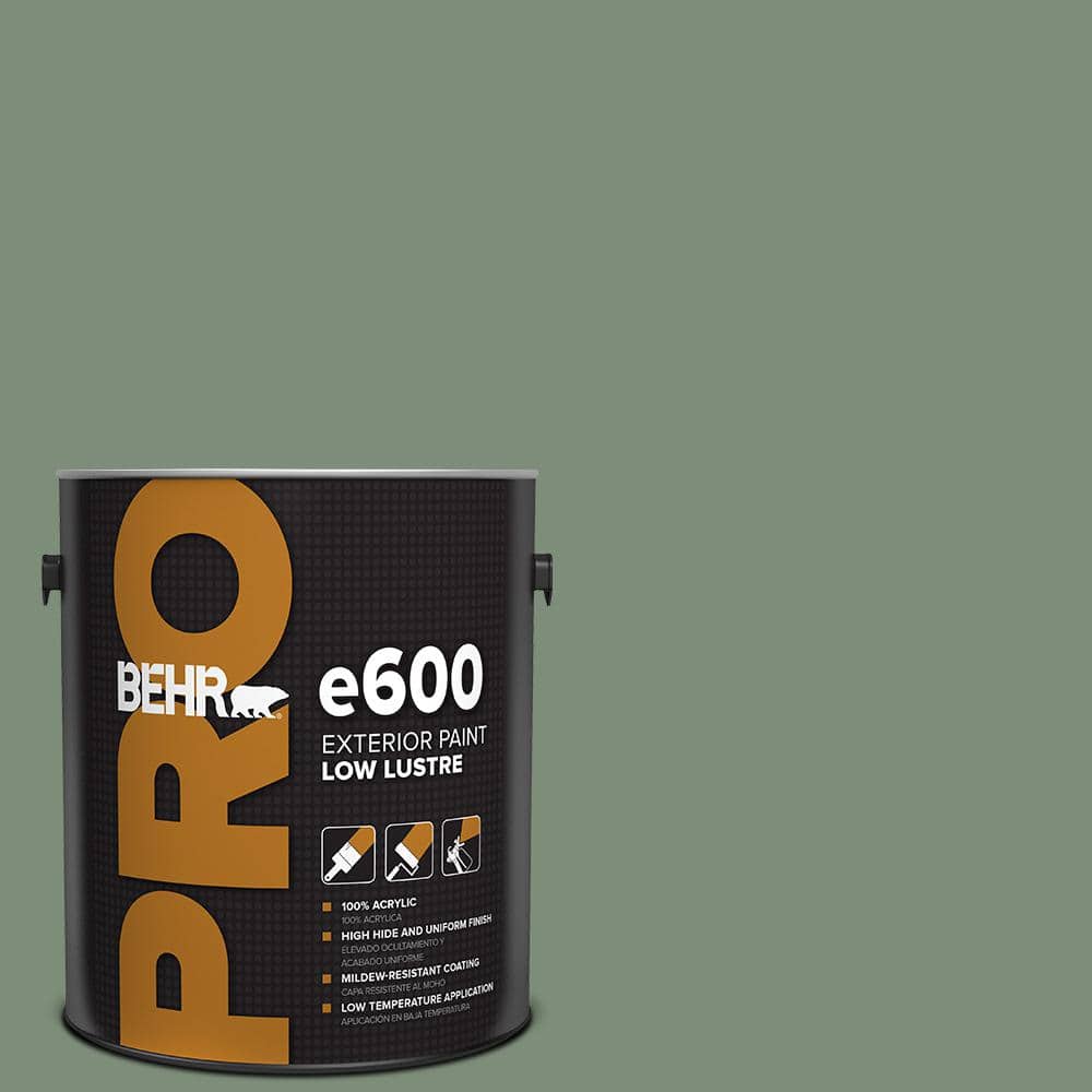 BEHR PRO 1 gal. #450F-5 Amazon Moss Low Luster Exterior Paint PR62301 ...