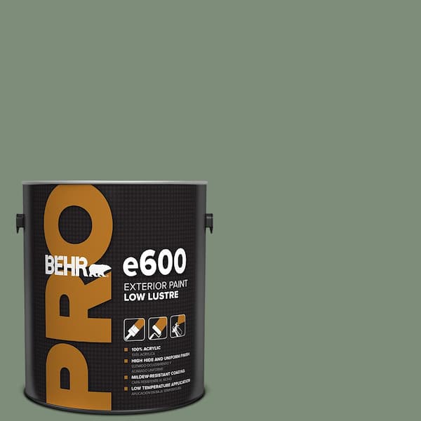 BEHR PRO 1 gal. #450F-5 Amazon Moss Low Luster Exterior Paint PR62301 ...
