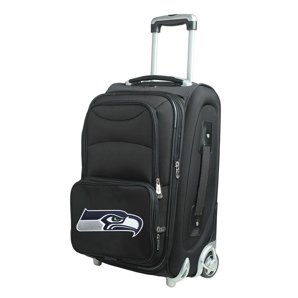 Denco NFL Seattle Seahawks 21 in. Black Carry-On Rolling Softside ...
