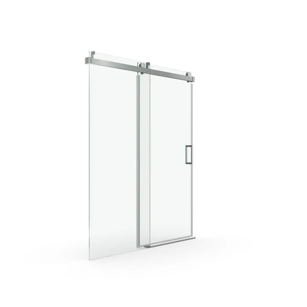 UPIKER Elan 60 in. W x 76 in. H Single Sliding Frameless Shower Door in ...