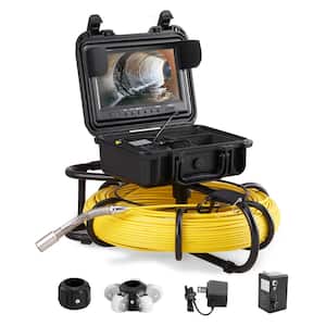 SKYSHALO Sewer Camera with 512Hz Locator 300 ft./91.5 m, 9 in. Pipeline ...