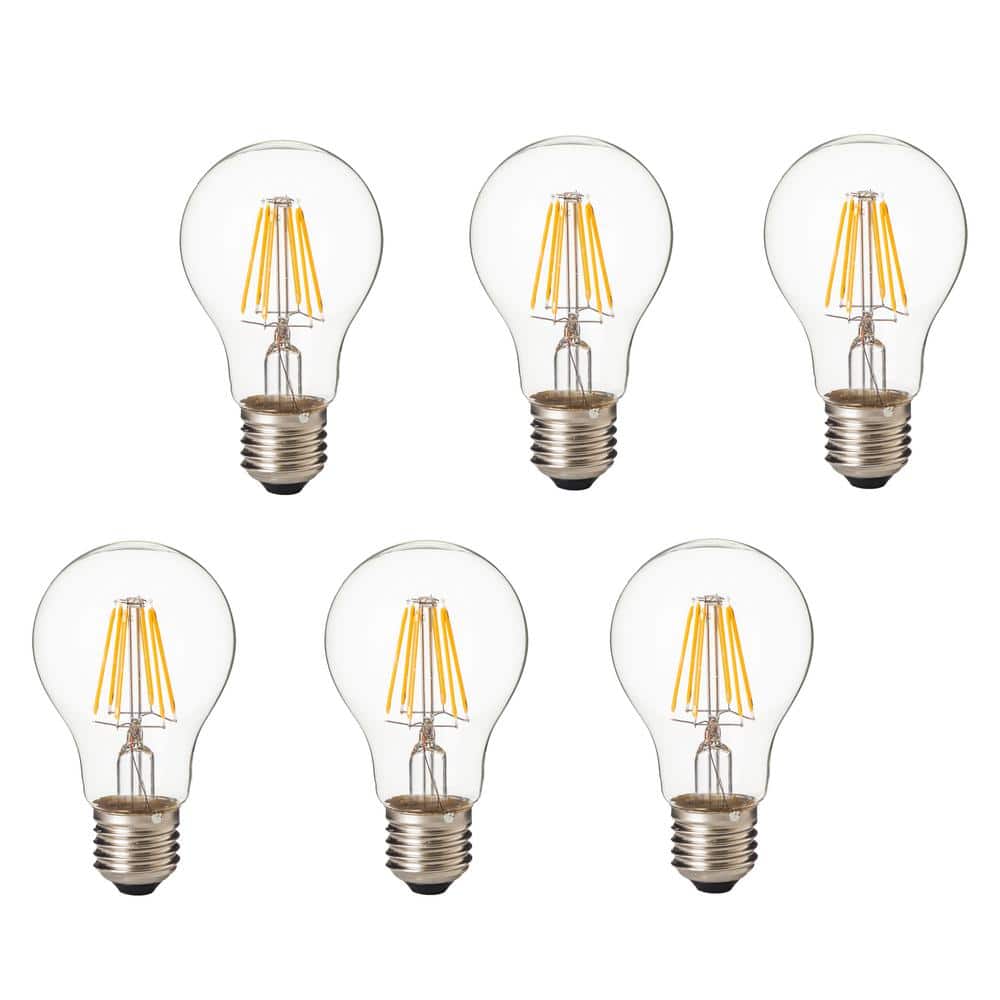 ARTIVA 75-Watt Equivalent E26 A19 LED Dimmable Filament Light Bulb Warm ...