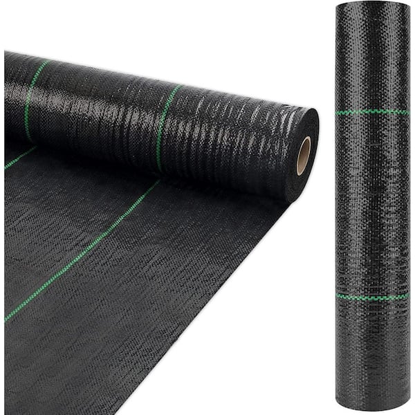 4 ft. x 100 ft. Heavy Duty Weed Barrier Landscape Fabric Woven ...