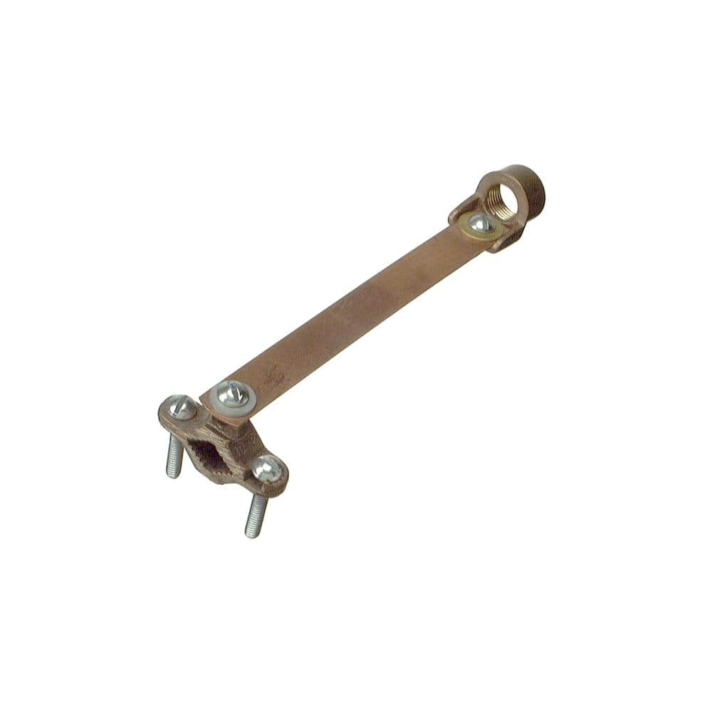 Halex 1/2 in. Hub Ground Clamp with Copper Strap 36310 - The Home Depot