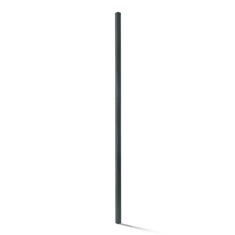 Fencer Wire 2 in. x 2 in. x 8 ft. Steel Flat Top Blank Metal Fence Post ...