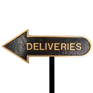 Montague Metal Products 6" x 15.5" Right Arrow Exit Statement Plaque ...