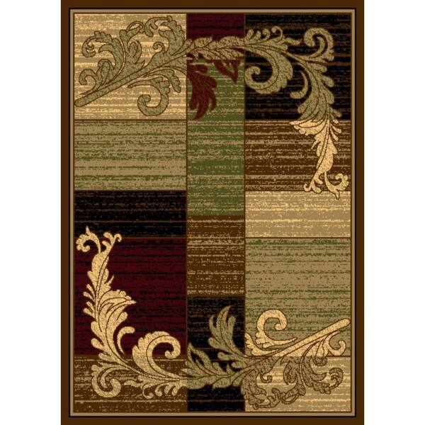 MSRUGS Nairobi Collection Brown 5 ft. x 7 ft. Polypropylene Area Rug ...