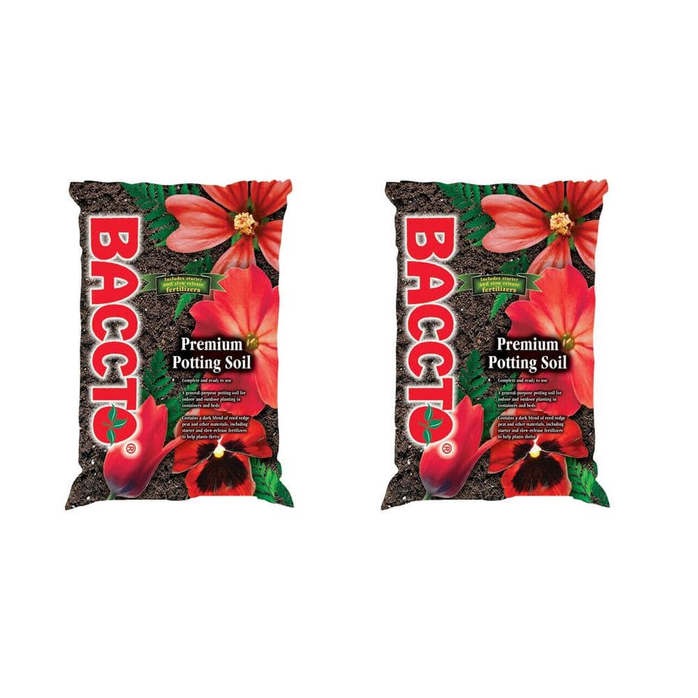 BACCTO General All Purpose Premium Potting Soil with Perlite, 50 lbs ...
