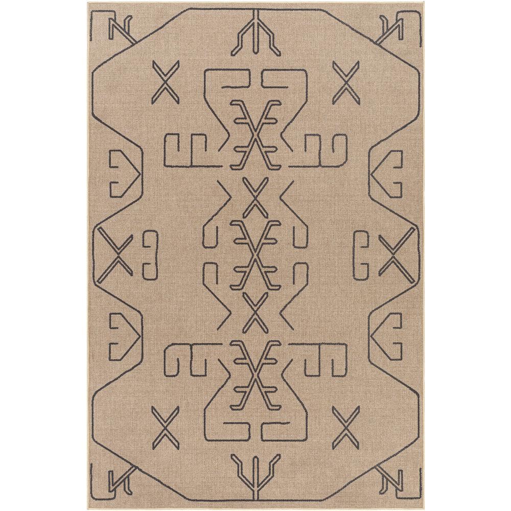 Livabliss Ez Jute Light Brown 2 ft. x 3 ft. Machine-Washable Rug ...