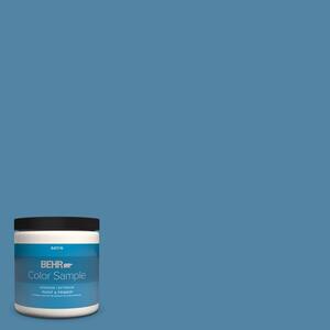 BEHR PREMIUM PLUS 1 gal. #M500-4 Hemisphere Satin Enamel Exterior Paint ...