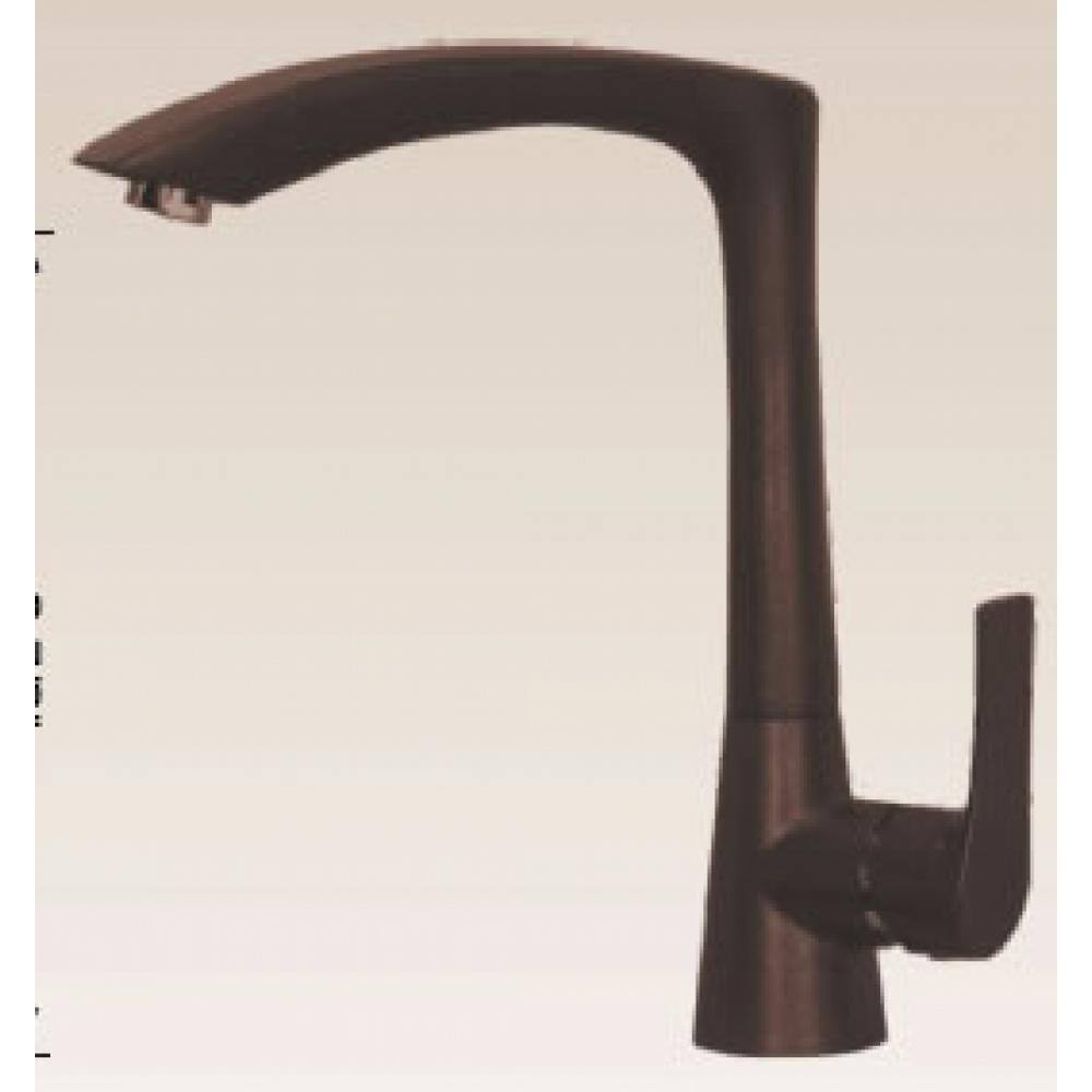 16 GAUGE SINKS Single Handle Deck Mounted Standard Kitchen Faucet with ...