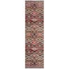 SAFAVIEH Montage Rust/Multi 2 ft. x 8 ft. Geometric Indoor/Outdoor ...